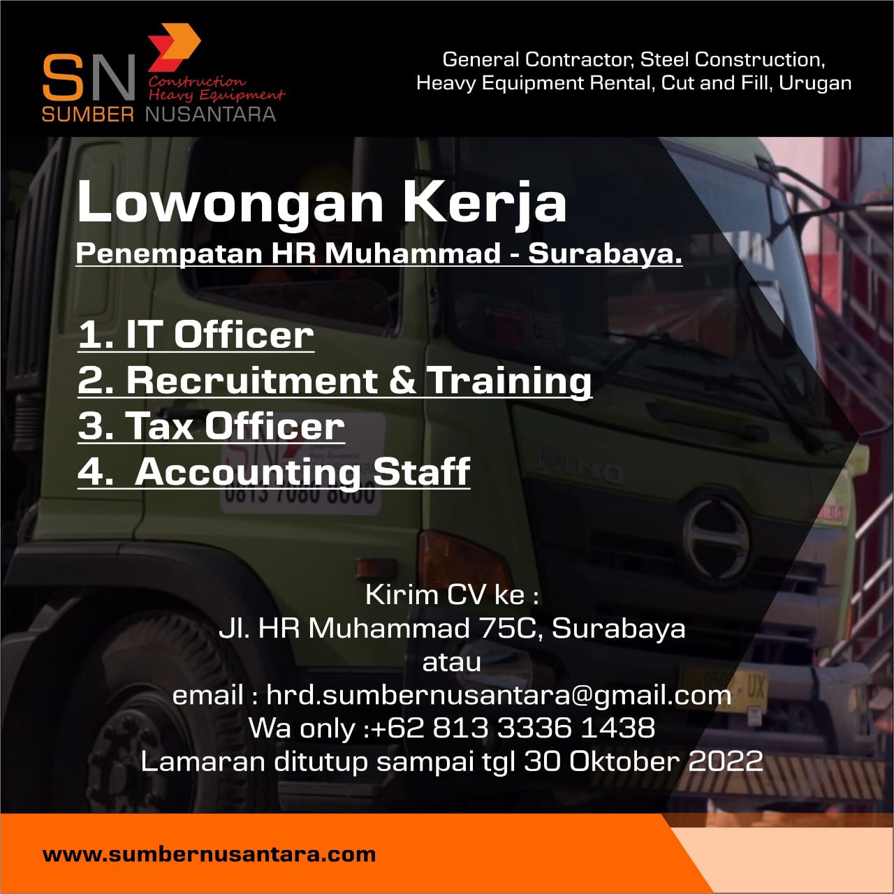 Lowongan Kerja IT di Sumber Nusantara - Program Studi Teknik Informatika